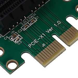 RDEXP PCI-Express 1X Riser Card 90 Degree Right Angle Riser Adapter Card