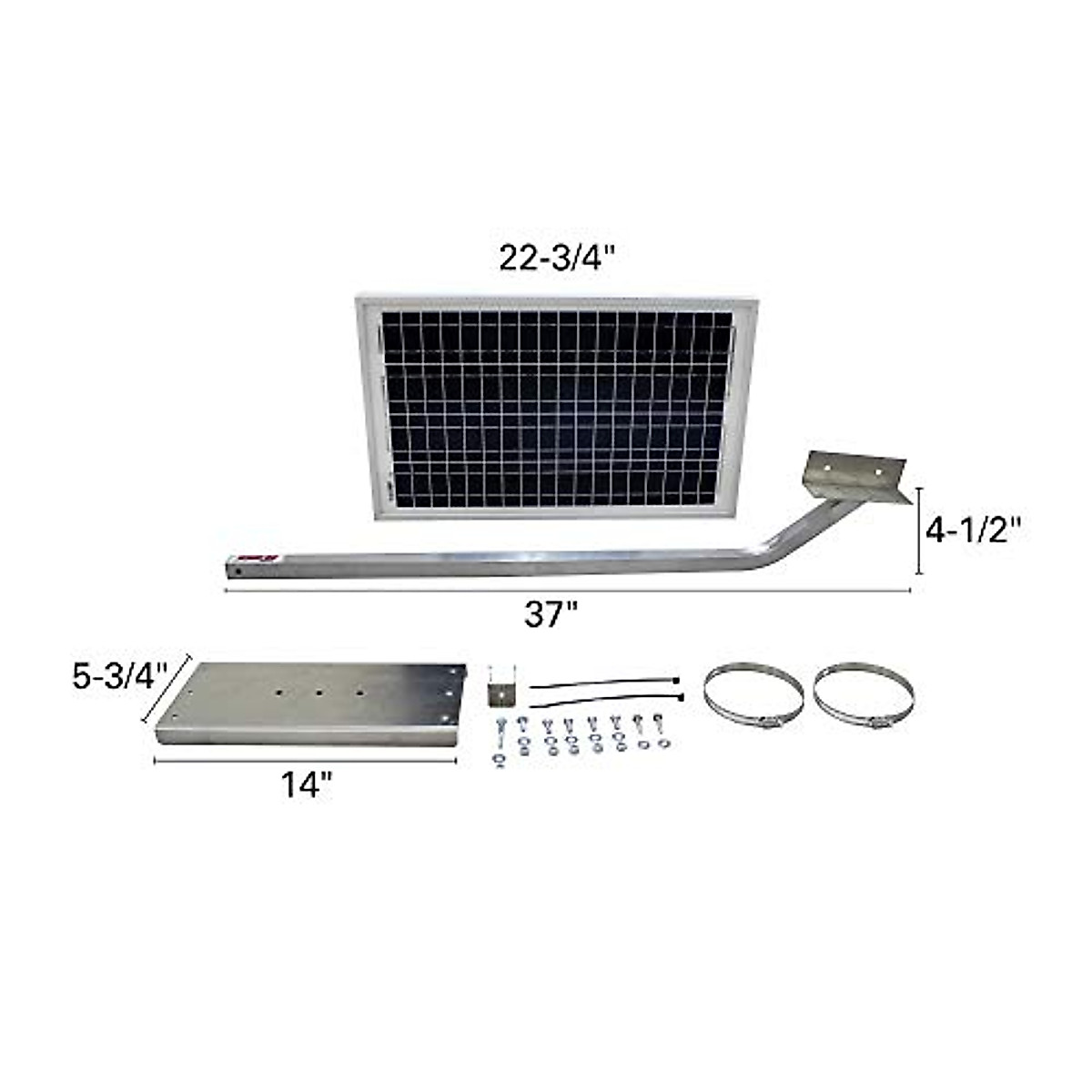 Extreme Max 3004.0184 Solar Battery Charging System - 24V,Silver