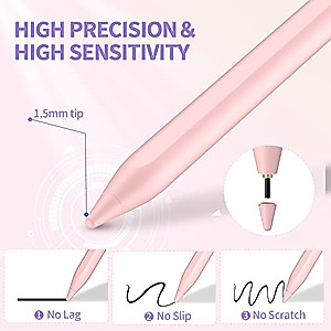 Stylus Pens for Touch Screens, Rechargeable Universal Stylus Pen with Magnetic Adsorption Design, Compatible with iPhone/iPad/Mini/Air/Android/Tablet and Other Touch Screens Devices