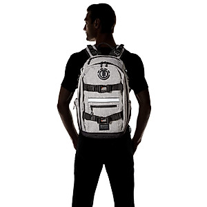 Element Men's Mohave Backpack - Lightweight -School Bookbag -With Skate Straps, Grey Heather