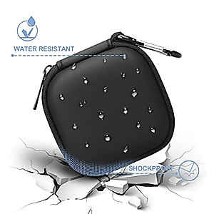 BOVKE Carrying Case for Beats Fit Pro – True Wireless Noise Cancelling Earbuds, Extra Mesh Pocket for Cables and Eartips, Black