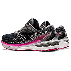 ASICS Women's GT-2000 10 Running Shoes, 9, Sheet Rock/Pink Rave