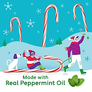 Brach's Bobs Red & White Mint Canes, Christmas Candy, Stocking Stuffers for Kids, Holiday Classic, 5.3 Oz, 12 Count (Pack of 1)