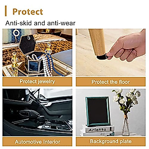 YaoHui 3PCS Self Adhesive Felt Sheet, Felt Sheets with Adhesive Backing, Peel and Stick Felt Sheets Adhesive Backed, A4 Size Felt Adhesive Sheet (8.3" x 11.8", Black)