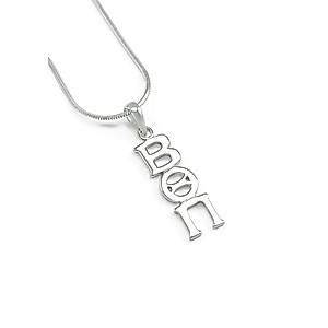 The Collegiate Standard Beta Theta Pi Sterling Silver Lavaliere