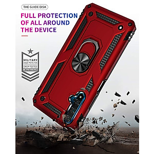 EasyLifeGo for Huawei Nova 5T / HONOR 20 Case with Screen Protector Tempered Glass [2 pieces], Hybrid Heavy Duty Armor Dual Layer Anti-Scratch Case Cover, Black