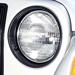 Rugged Ridge 12419.23 Headlight Bezel Kit, Black; 97-06 Jeep Wrangler TJ