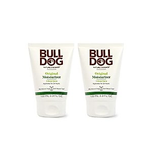 Bulldog Mens Skincare and Grooming Original Facial Moisturizer, 3.3 Fluid Ounce - Pack of 2