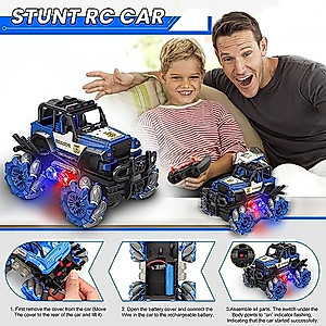 YOTOY Remote Control Car Toys for 6 7 8 9 10 Years Old Boys, Drift Stunt Remote Control Car, RC Cars for Boys Age 8-12, Stunt Car Remote Control, RC Stunt Car Toy, Drift Stunt Car, Drift RC Cars