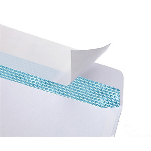 500 #10 Single Left Window SELF Seal Security Envelopes - Super Strong Quick-Seal Self Sealing Closure, Security Tinted, Size 4-1/8 x 9-1/2 Inches, 24 LB - 500 Count (35210)
