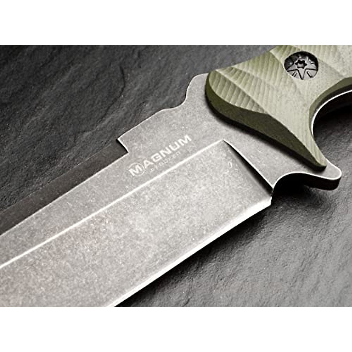 Boker 02LG115 Persian Fixed Knife with 440 Stainless Steel Blade, 4-3/4", Magnum