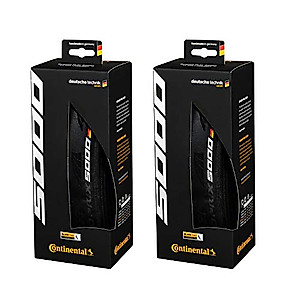 Continental Set of 2 GP 5000, 700x28C, Racing Bike Tires, Black, Folding, 0101625