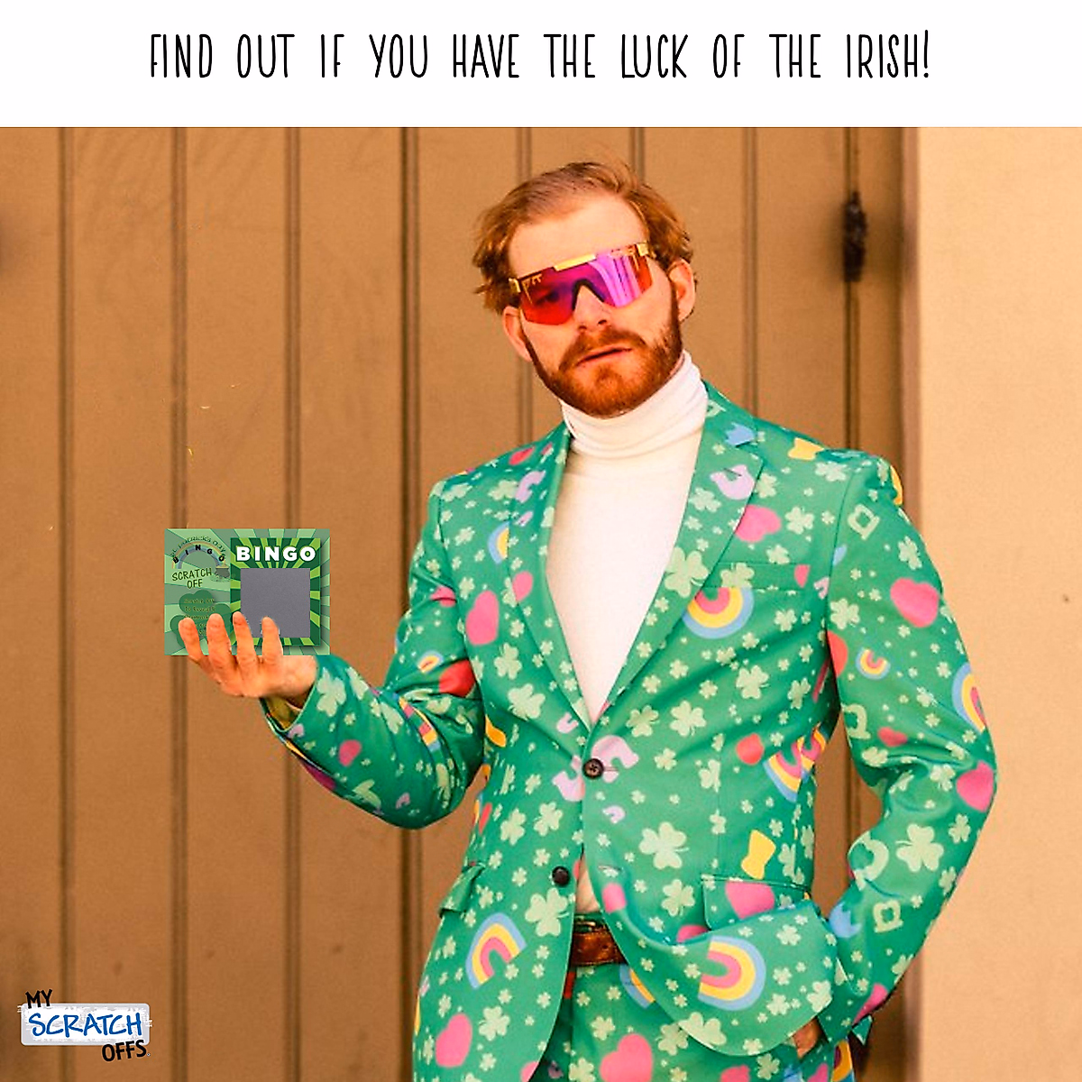 My Scratch Offs 26 Pack St. Patricks Day Scratch Off Cards St. Pattys Days Shamrock for Bingo Cards, Party Favors, Game Cards