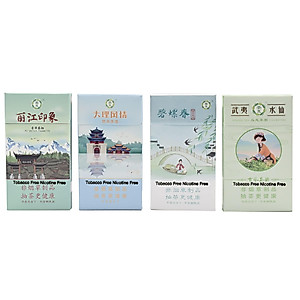 Herbal Cigarettes-Tobacco Free, Nicotine Free, 4 Packs - 80 Smokes，Smoking Cessation Aids