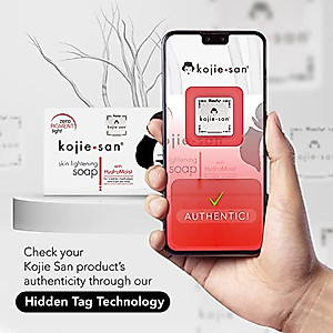 Kojie San Skin and Body Soap – Original Kojic Acid, Dark Spot Remover Soap Bar with Coconut & Tea Tree Oil – 3 x 65g Bars