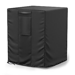 Mrrihand Central Air Conditioner Cover for Outside Units Waterproof Heavy Duty AC Unit for Outdoor Large AC Cover for Winter (36"X36"X39")-Balck