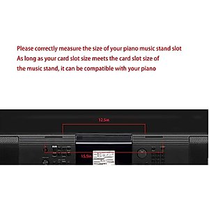 PILIPALA Upgraded version Keyboard Music Score Stand Music Rest Music Rest Sheet Musical Instrument Parts Portable Durable Holder Suitable for most 61-key 25-key 49-key keyboards。
