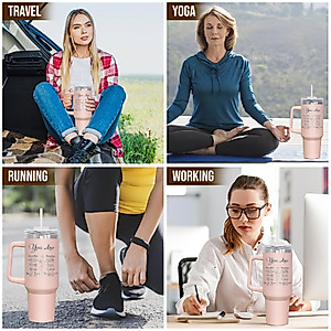 TEEZWONDER Gifts for Women, Mom - Mothers Day, Birthday, Religious, Inspirational, Thank You Gifts for Women Christian, Mom, Friends, Coworkers - You Are 40 oz Insulated Tumbler With Handle And Straw