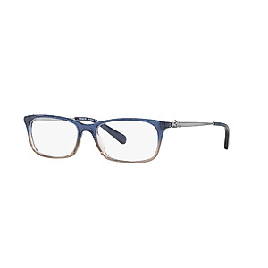 Coach HC6110 Prescription Eyewear Frames, Blue Beige Glitter Gradient/Demo Lens, 50 mm