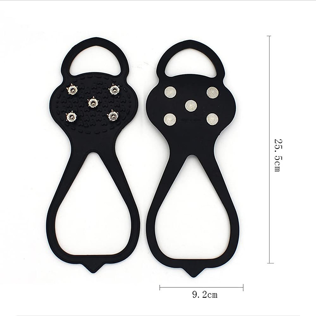 Universal Non-Slip Gripper Spikes, 2023 Upgrade Universal Gripper Spikes Non Slip Shoe Grips, Traction Cleats Ice Snow Grips Anti Slip Silicone for Hiking Walking Climbing Fishing (Blue, Child)