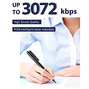 64GB Digital Voice Recorder - 3072Kbps, XIXITPY Voice Activated Recorder with PCM Noise Reduction for Lectures Meetings Classes, Audio Recorder for Portable MP3 Playback