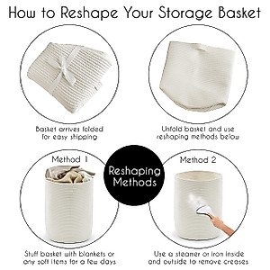 Sweet Jojo Designs Boho Rainbow Girl Woven Laundry Basket Hamper Cotton Rope Storage Bin Dirty Clothes Toys Closet Organizer Removeable Liner Blush Pink Yellow Tan Bohemian Modern Vintage Gold Neutral