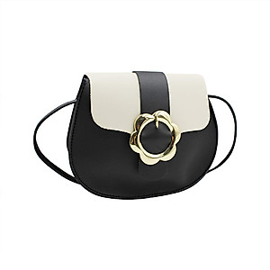 Pamayaneen Small Crossbody Bags for Women Saddle Shoulder Bag with Flower