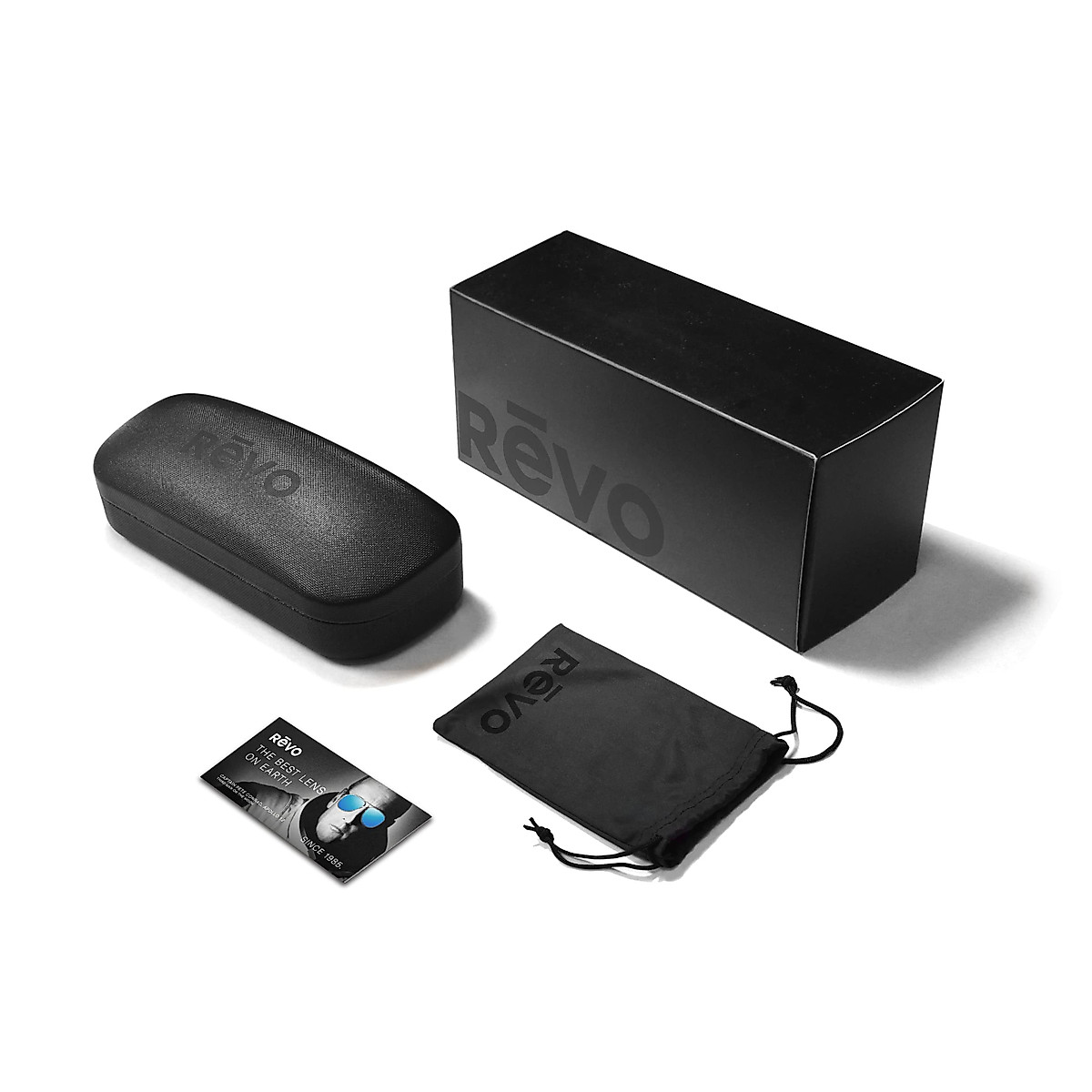 Revo Descend E: Polarized Filters UV, Rimless Small Rectangle Rectangular Sunglasses, Black Frame with Graphite Lens (RE 4060)