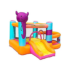 Inflatable Castle Inflatable Bouncy Castle,Large Inflatable Castle Children's Indoor Outdoor Playground Children's Playground Inflatable Castle