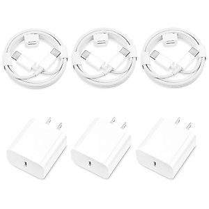 wamaxlink iPhone 15 Charger Fast Charging, 3 Pack PD 20W USB C Wall Charger Block with 6FT USB C to USB C Fast Charging Data Sync Cable Cord for iPhone 15/15 Plus/15 Pro/15 Pro Max, iPad Pro/Air/Mini