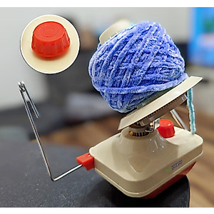 Martina Online Yarn Winder into Organized Balls Tangle-Free with Portable Hand Operated Yarn Ball Winder Making Knitting and Crocheting Like a Breeze with Fixing Clamping Hook.