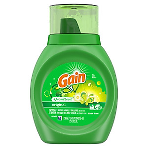 GAIN Liquid Laundry Detergent Original 16 Loads 25 Fl Oz, Pack of 6