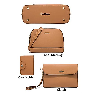 LaRolls Purses and Handbags for Women Large Capacity Fashion Tote Bags Shoulder Top Handle Satchel Purse Set