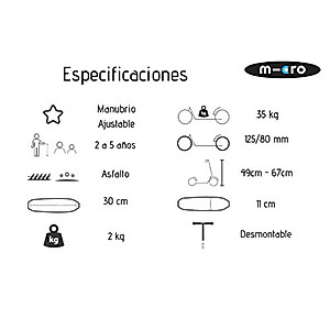 Micro Kickboard - Mini Deluxe 3-Wheeled, Lean-to-Steer, Swiss-Designed Micro Scooter for Kids, Ages 2-5 (Ice Blue)