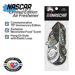 NASCAR - 75th Anniversary Limited Edition - Automotive Car Air Freshener - Moonshine Frost (Nascar/3-Pack)