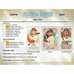 Topps 2021 Allen & Ginter Baseball Value Box