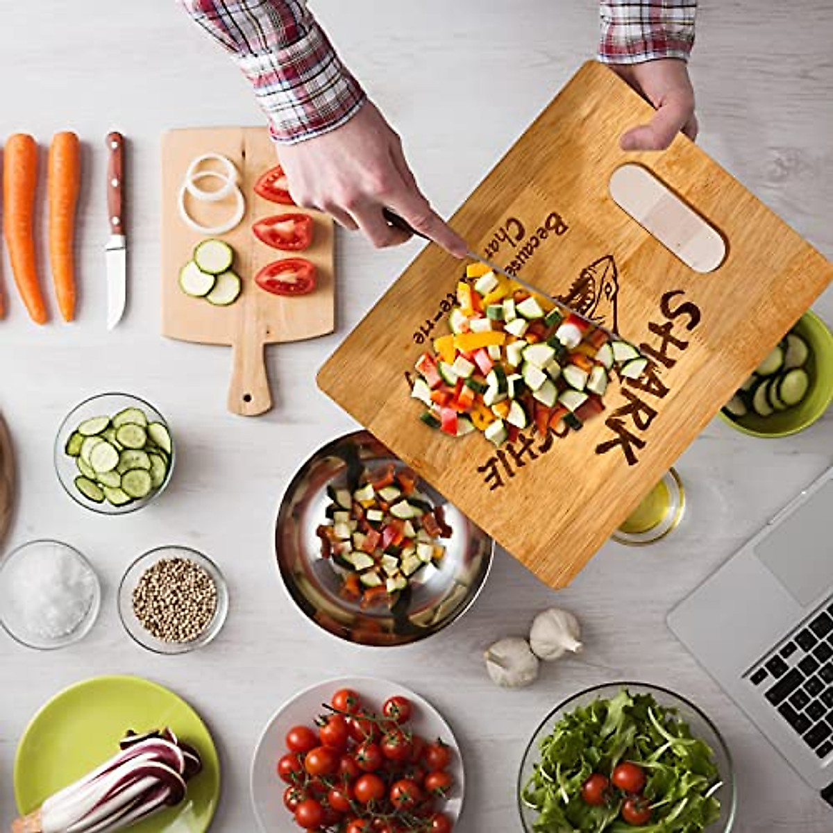 Kitchenware Organizer Drawer Rectangular Household Cooked Food Board Carving Cooked Food Board Cooking Board Cutting Board Cutting Board Grilling Kitchenware Divider for Pots And Pans