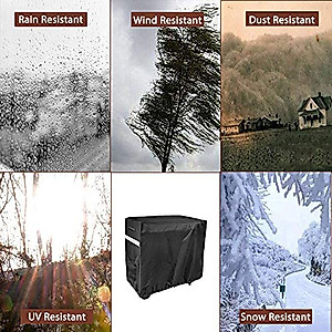 QuliMetal Griddle Cover for Camp Chef 4-Burner Griddle and Camp Chef FTG600 Flat Top Grills with Support Pole to Prevent Water Leaking, Weather Resistant & Waterproof, 600D Heavy Duty