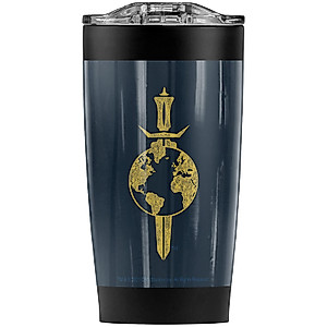 LOGOVISION Star Trek Terran Empire Symbol Stainless Steel Tumbler 20 oz Coffee Travel Mug/Cup, Vacuum Insulated & Double Wall with Leakproof Sliding Lid | Great for Hot Drinks and Cold Beverages
