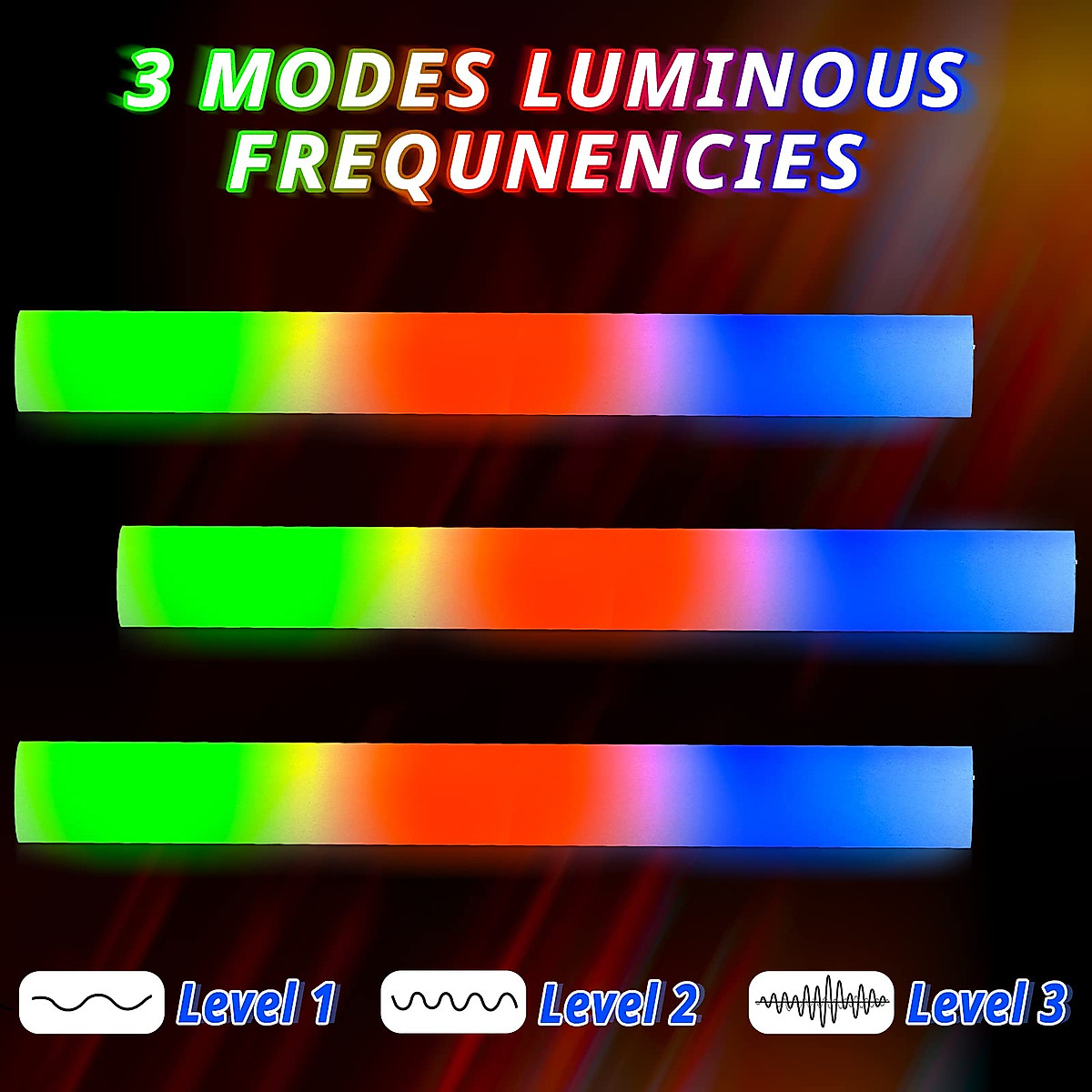 JDNRXO 28 PCS Glow Sticks Bulk, LED Light Up Foam Sticks Party Favors with 3 Flashing Modes, Glow in The Dark Party Supplies for Halloween, Wedding, Birthday, Carnival - Extra 5 Glowing Stickers