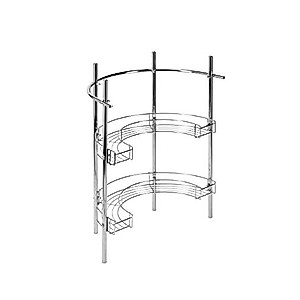 Croydex Mild Steel Pedestal Storage Unit with Shelves and Towel Rail