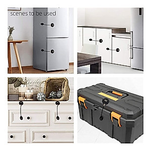 CREAP 3 Code Freezer Lock Security 3 Password Fridge Refrigerator Child Proof Winodw Drawer Door Toilet (Color : Black 1 pc)