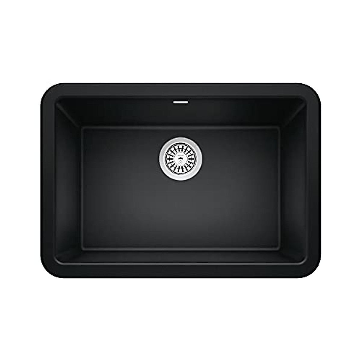 Blanco Ikon Silgranit Kitchen Sink, 27x19x9, Coal Black
