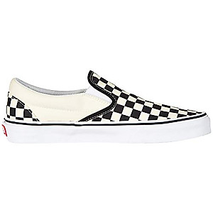 Vans Women's Classic Slip On Trainers, Black/White/Checkerboard, 7 Women/5.5 Men