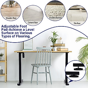 TOPSKY Single Motor 2-Stage Electric Adjustable Standing Computer Desk for Home and Office with 27.1"-44.8" Adjustable Height Range DF00.01 (Black Frame only)