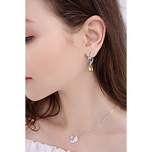 10 Pairs Butterfly Dangle Earrings for Women Fashion- Butterfly Earrings Leverback Earrings for womens Earrings Set -Cube Crystal Earrings Pack for Teens -Dainty Earrings Cute Earrings for Teen Girls