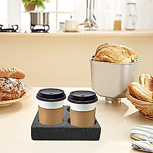 Happyyami Foam Drink Holder Takeout Packing Supply Disposable Coffee Tray Cup Takeout Carrier Takeout Holder Coffee Carrier Coffee Cup Holders Cold Drinks Holder Trays Outdoor Bottle Rack