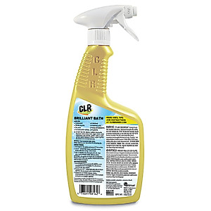 CLR Brilliant Bath Foaming Action Bathroom Cleaner Spray - For Use on Toilets, Baths, Showers, Sinks, Glass, Stainless Steel - Lavender Scent, 26 Ounce Bottle (Pack of 2)