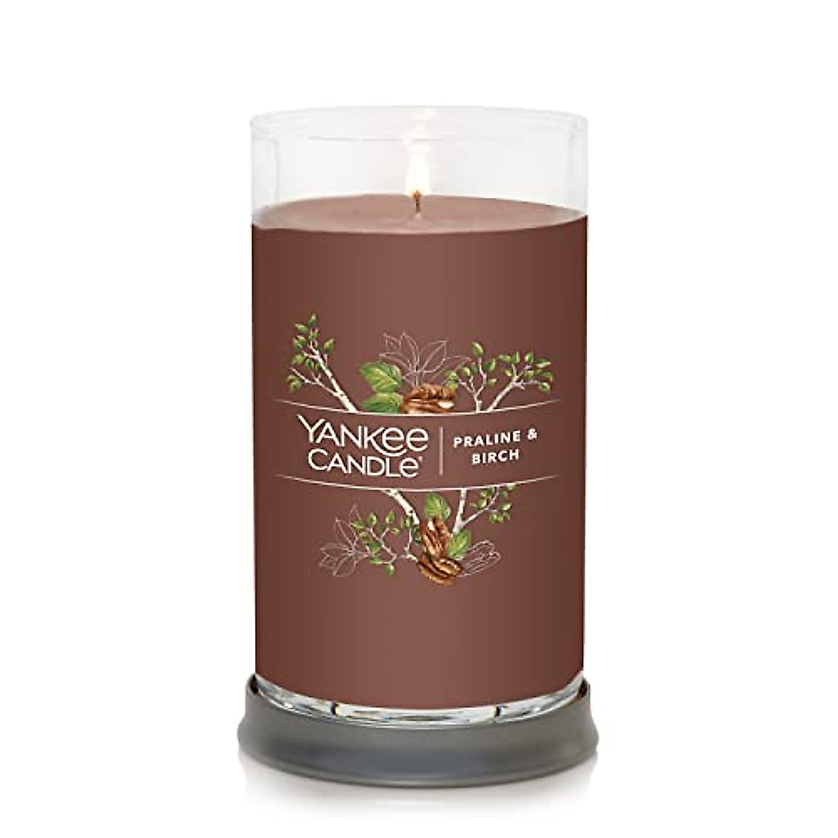 Yankee Candle Praline & Birch Signature Medium Pillar Candle, 14.25oz