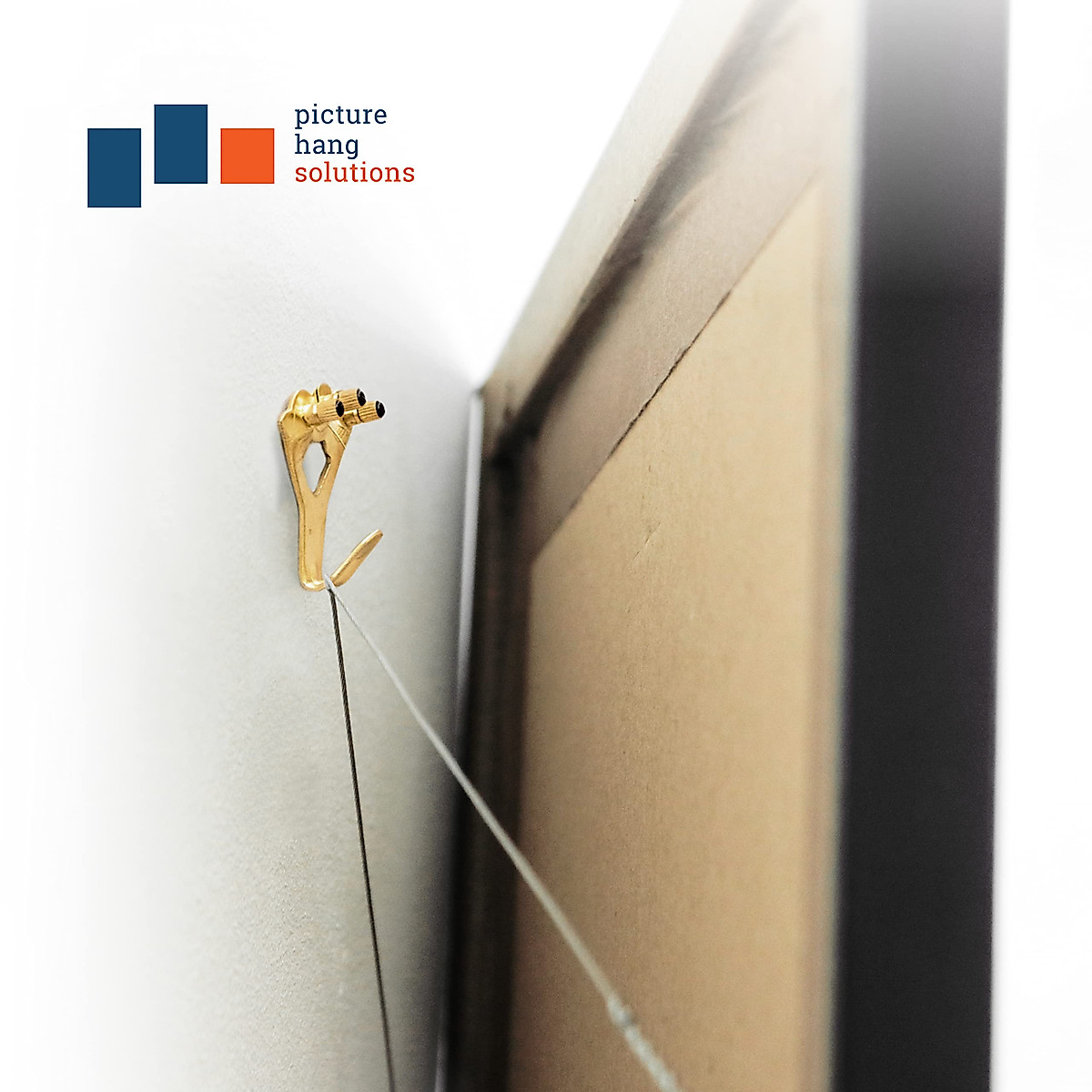 Heavy Duty Picture Frame Hooks Supports Up to 100 lbs - 10 Pack with Nails | Picture Hanging Hooks for Drywall - Mirror Hanging Hardware - Plaster Wall Picture Hangers